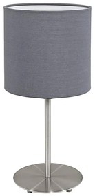 Eglo 55215 - Stolní lampa PASTERI 1xE14/40W/230V šedá