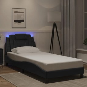 Rám postele Viana s LED bez matrace černý 90 x 190 cm 3213987