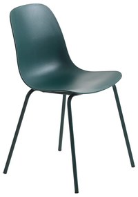 Tyrkysová plastová jídelní židle Whitby – Unique Furniture