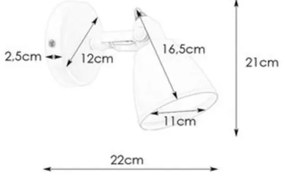 Markslöjd 108084 - Koupelnové nástěnné svítidlo FJÄLLBACKA 1xG9/20W/230V IP44