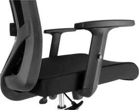 ERGODO Ergonomická kancelářská židle VERTON - černá síťovina / nosnost 150 kg