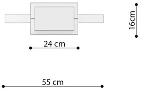 Thoro TH.220 - LED Lustr na lanku RIO LED/30W/230V CRI90 3000K pr. 55 cm zlatá