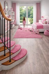 Vopi Nášlapy na schody Eton růžový obdélník - 25x80 obdélník (rozměr včetně ohybu)