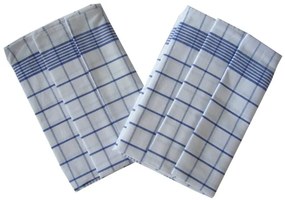 Utěrka Negativ Egyptská bavlna bílá/modrá 50x70 cm balení 3 ks
