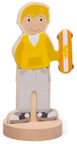 Bigjigs Toys Magnetické oblékací puzzle sportovní aktivity