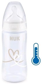 Kojenecká láhev NUK FC+Temperature Control 300 ml BOX-Flow Control savička white