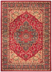 Červený  koberec Byrne 08 Rozměry: 80x150 cm
