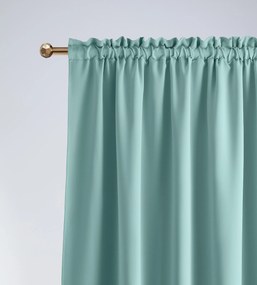 Room99 Hotový závěs na pásce Zatemňovací LAUREL Jednobarevný Barva: Zelená, Velikost: 140 x 250 cm