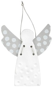 Räder Porcelánový závěsný anděl DOTS SILVER (9 cm)