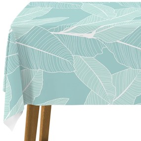 Ubrus na stůl Fíkové osvěžení - botanická kompozice glamour s bílým vzorem