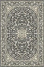 Kusový koberec vlněný Agnella Diamond Damore Grafit Šedý Rozměr: 200x300 cm