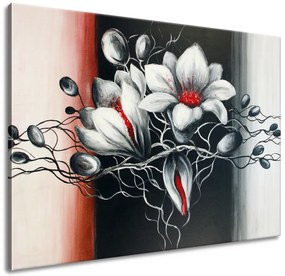 Gario Ručně malovaný obraz Bílá krása Rozměry: 120 x 80 cm