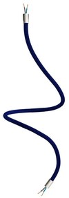 creative cables Creative flex - ohebná trubice potažena tmavě modrou textilií RM20 Délka: 90 cm, Barva komponentu: Matný chrom