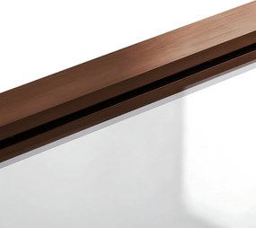 Rea Agat, 2-křídlová skládací vanová zástěna 80x140 cm, měděná matná, REA-W5696