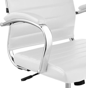 Kancelářská židle Mollis - syntetická kůže | bílá