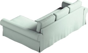 Potah na pohovku IKEA Backabro rozkládací se šezlongem barva zelená látka pletený vzor