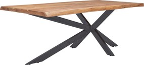 XXXLutz JÍDELNÍ STŮL, akácie, černá, barvy akácie, 200/100/76 cm Landscape - 002178002201