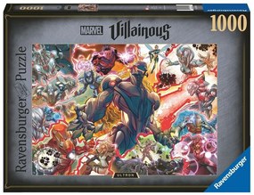 Puzzle ravensburger 169023 padouchové: ultron 1000 dílků