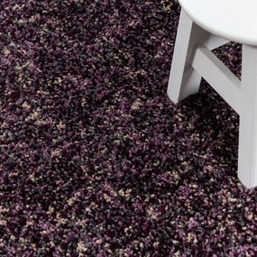 Vopi | Kusový koberec Enjoy shaggy 4500 lila - Kruh 200 cm