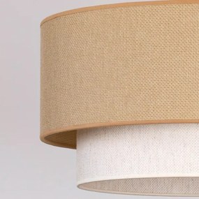 Brilagi - LED Přisazený lustr BOHO ECO 1xE27/10W/230V pr. 40 cm béžová/krémová