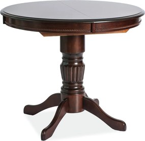 Casarredo - Komfort nábytek Rozkládací jídelní stůl MARGO, kulatý, tmavý ořech