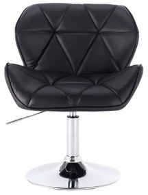 LuxuryForm Židle MILANO na kulaté podstavě - černá