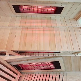 BPS-koupelny Kombinovaná sauna 2v1  - Infrasauna + finská sauna 150x150, 4-5 osob