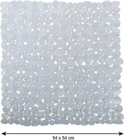 MSV protiskluzová podložka do sprchy GALETS průhledná / PVC / 53 x 53