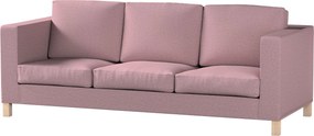 Potah na pohovku IKEA  Karlanda 3-místná nerozkládací, krátký barva růžová látka pletený vzor