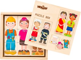 WOODY DŘEVO Puzzle skládačka Lidé a povolání *DŘEVĚNÉ HRAČKY* 90329