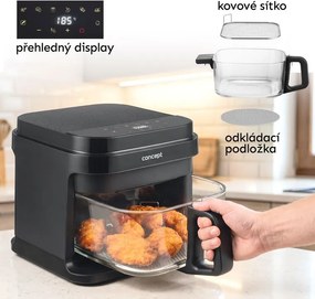 Horkovzdušná fritéza GLASS & FAST Concept