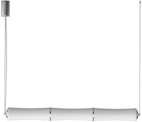 Stropní světlo immax neo bamboos smart závěsné svítidlo 135cm 45w bílé, zigbee 3.0
