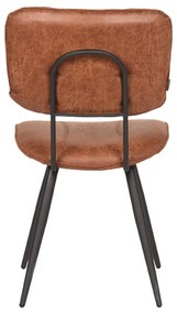 LABEL51 jídelní židle FOS koňak kůže Color: Cognac IH-50.040
