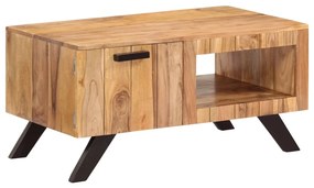 Konferenční stolek 90 x 50 x 45 cm masivní akáciové dřevo - Default Title