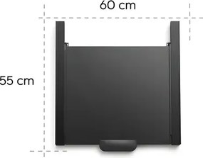 Xavax Stack Slide černá / Spojovací mezikus pro pračku a sušičku / s v