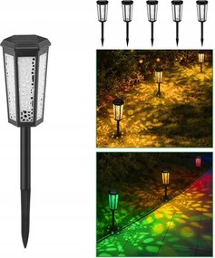Solární Lampy Rgb Barvy Solární Zapichovací 6 Ks