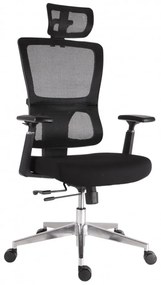 Kancelářská ergonomická židle Neoseat BROOKE — černá, nosnost 150 kg