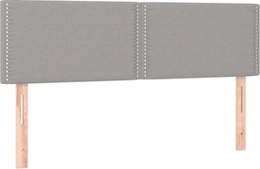 Box spring postel s matrací světle šedá 140 x 200 cm textil 3140537