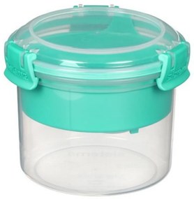 SISTEMA Krabička na jogurt a müsli, 2 komory+lžíce, SISTEMA, 530ml, mix barev Barva krabiček SISTEMA: Zelená