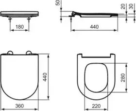 Ideal Standard La Dolce Vita - WC sedátko | SoftClose | bílá