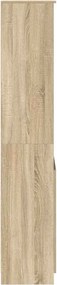 Vysoká deska Sonoma Dub 50x35x180 cm Dřevěná konstrukce 3328464