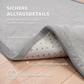 AIYAPLAY dětská hrací podložka, tloušťka 3 cm, 150 × 180, světle šedá