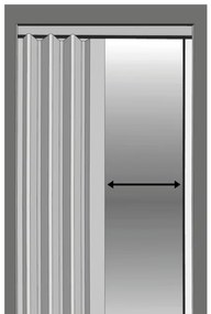 Skládací dveře 004 08 černý dub 100 cm