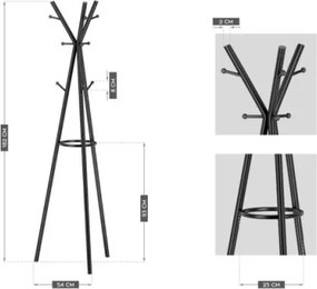 Stojanový věšák HOST 3.0 černý