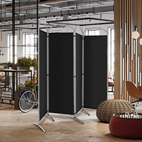 Costway Folding 4 Panel Room Diferd pro Home – 221 × 51 × 188 cm, černý
