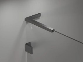 Mexen Lunar-B L výklopný sprchový kout pravý 100 x 70 cm, čiré sklo, grafitová, 832L-100-070-95-00-P