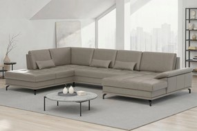 XXXLutz SEDACÍ SOUPRAVA, kůže, šedá Sit & More - Sedací soupravy - 00014403972T