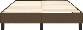 Rám postele s boxspringem tmavě hnědá 120 x 200 cm textil 3120503