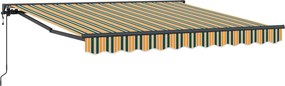 Rám markýzy Zelená a žlutá 300 x 250 cm 3330176
