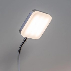 LED Nástěnná lampička do zásuvky LED/3,2W/230V lesklý chrom